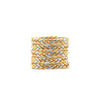 Gold & Silver Braided Bangle – Handcrafted Buddhist Jewelry – Manika USA