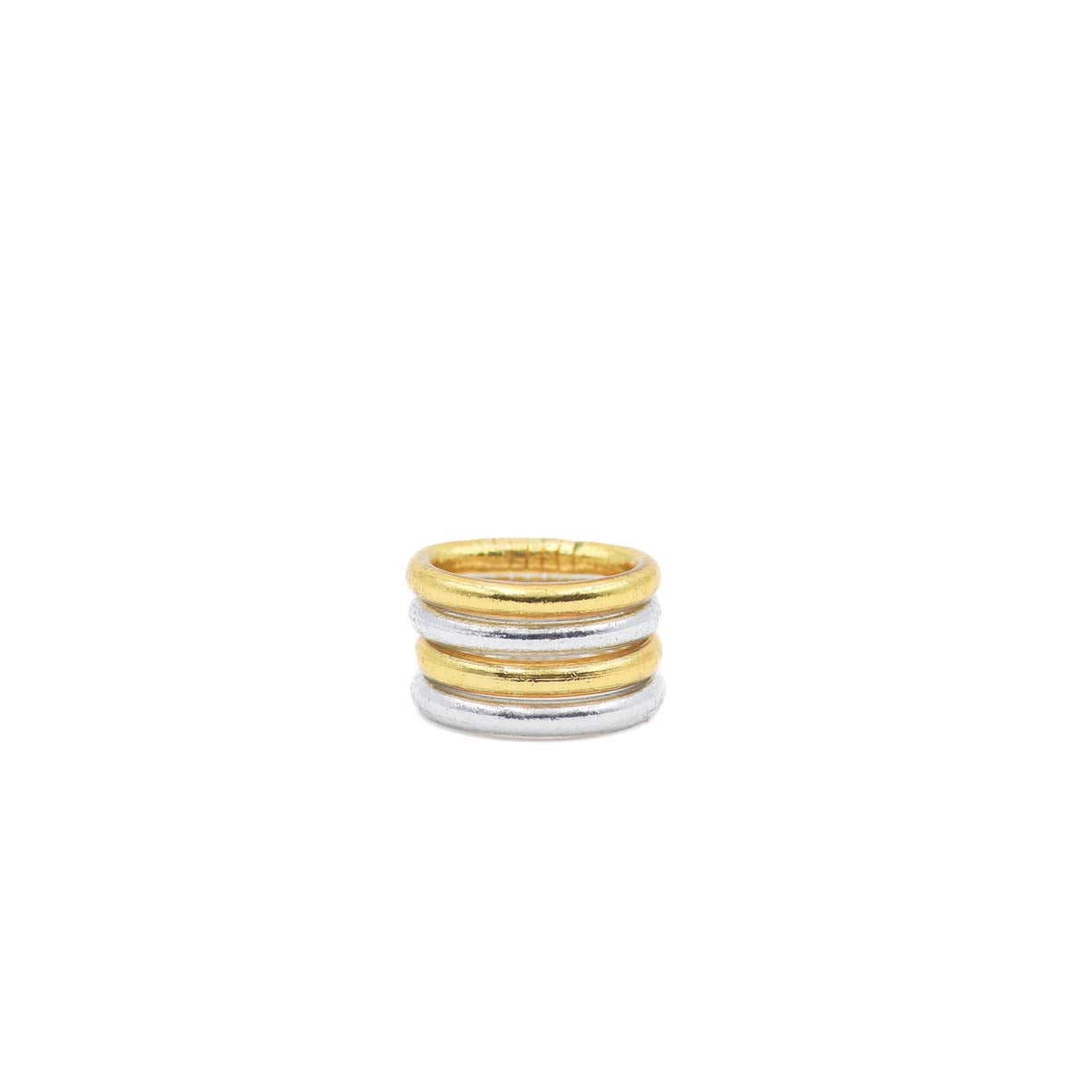 Silver & Gold Chakra Ring Set – Customizable Chakra Jewelry Set ...